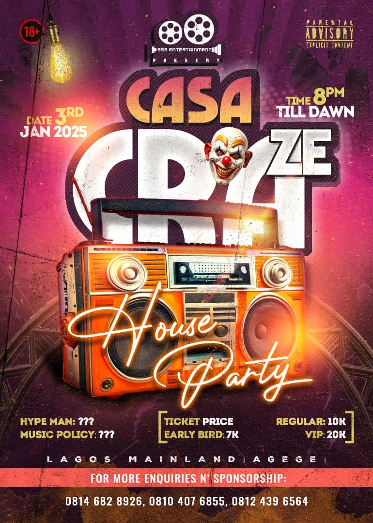 Casa Craze House Party - TBM Events