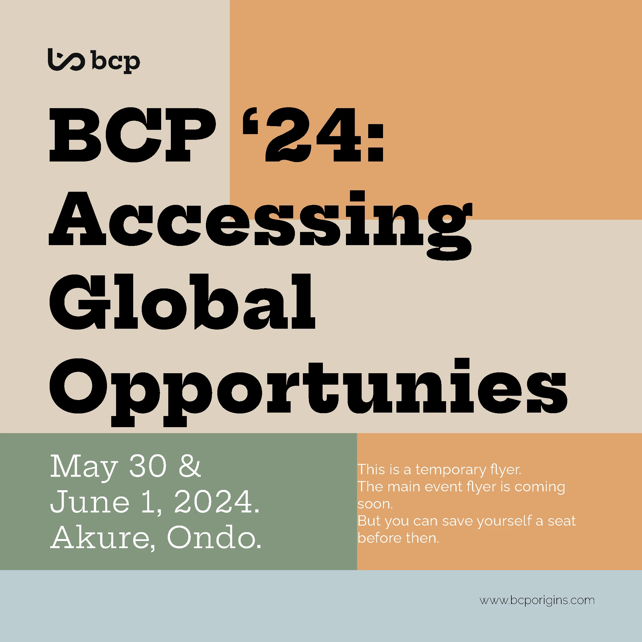 BCP '24: Accessing Global Opportunities